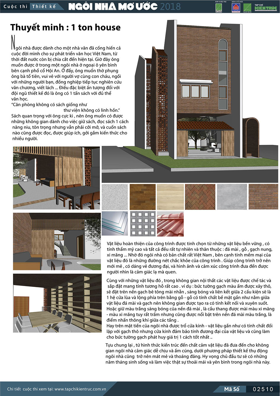 1 ton house - Giải Khuyến khích hạng mục Bán Chuyên Nghiệp cuộc thi ...